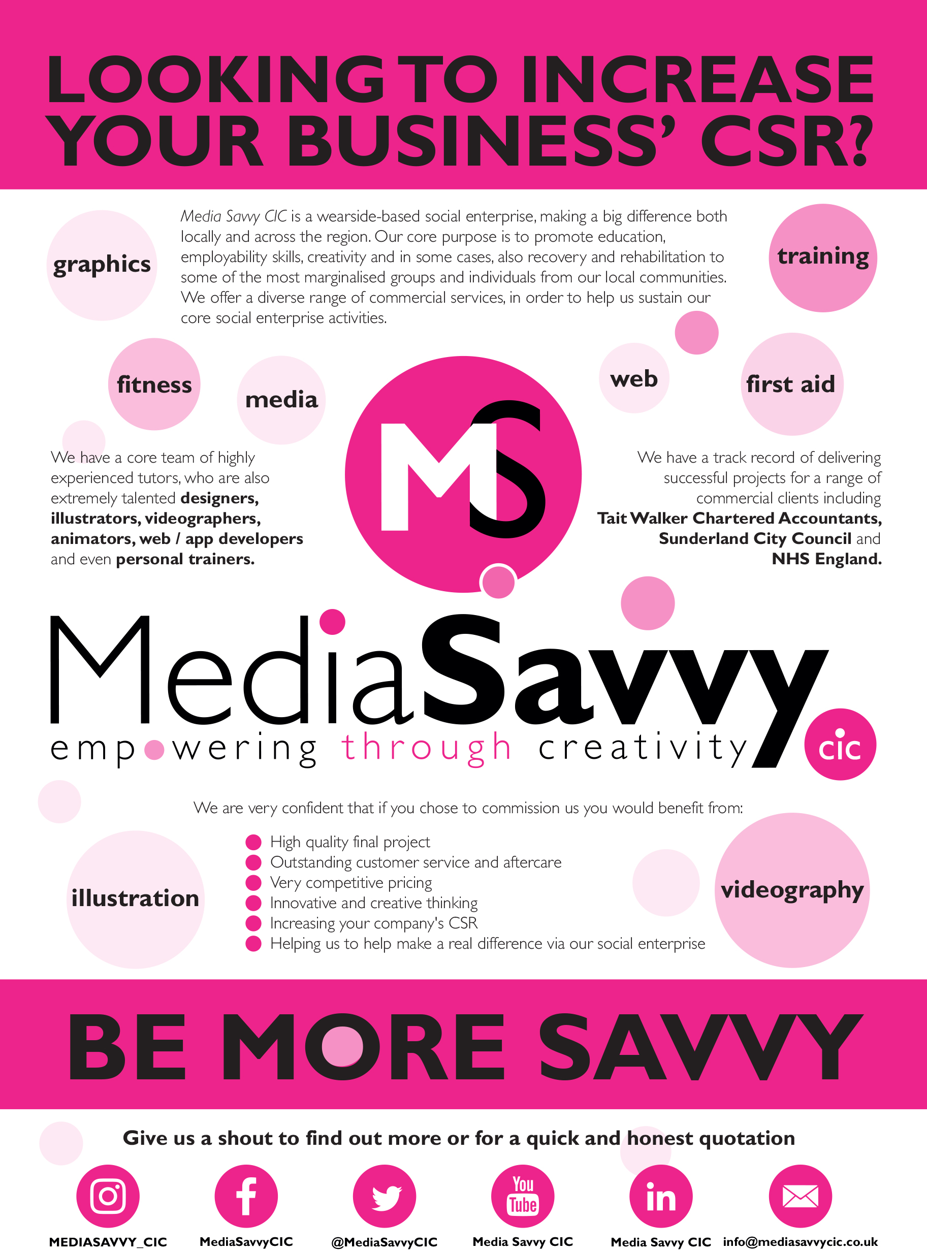 Corporate Social Responsibility (CSR) – Media Savvy CIC